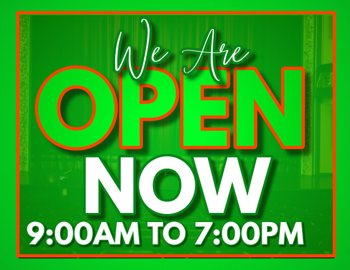 Copy of We Are Open Flyer (us Letter) | PosterMyWall