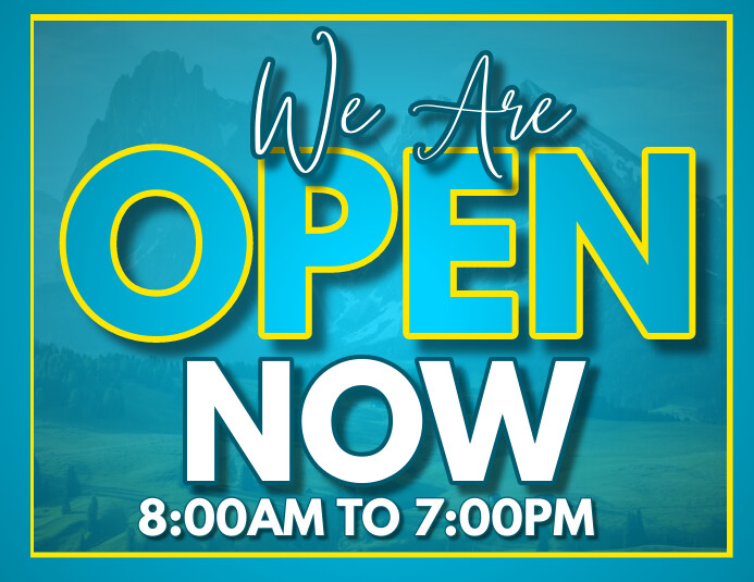 We Are Open Flyer (us Letter) Template | PosterMyWall