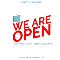 we are open flyer Template | PosterMyWall