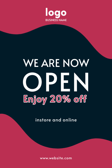 Copy of We are open flyer | PosterMyWall