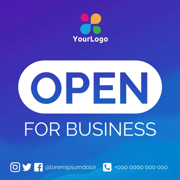 Copy of We are open flyer | PosterMyWall