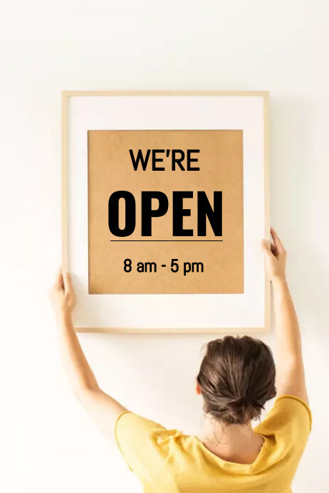 We Are Open Flyer Template | PosterMyWall