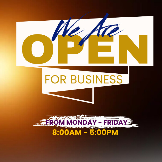 Plantilla de We are open flyer | PosterMyWall