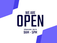 Yes We are Open yard sign Template | PosterMyWall