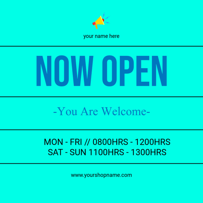 we are open flyer template | PosterMyWall