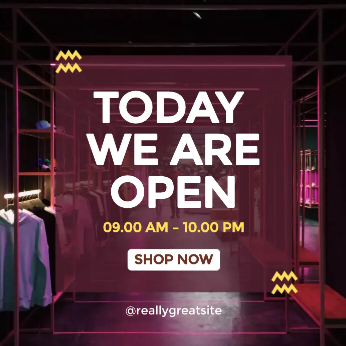 We Are Open Instagram Post Template | PosterMyWall