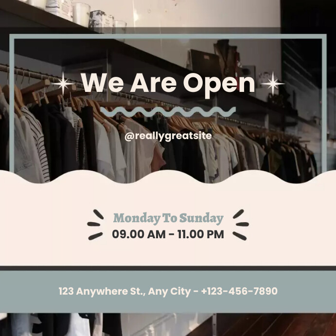 We Are Open Instagram Post Template | PosterMyWall