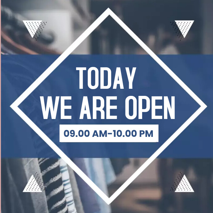 Copy of We Are Open Instagram Post | PosterMyWall