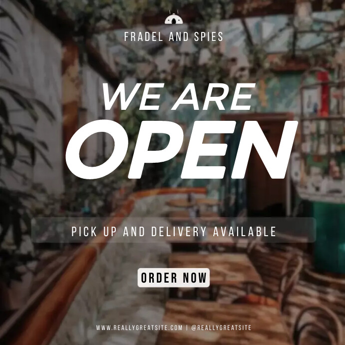We Are Open Instagram Post Template | PosterMyWall