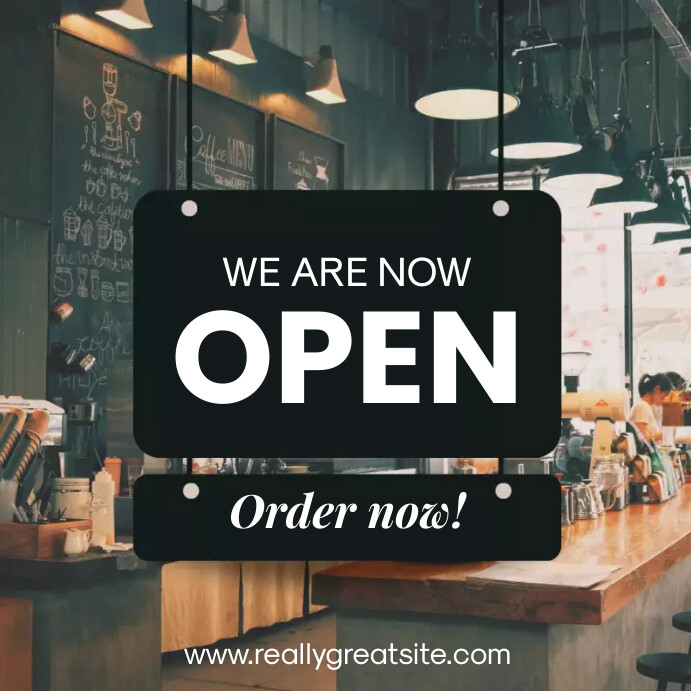 We Are Open Instagram Post Template | PosterMyWall