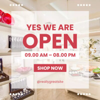 We Are Open Instagram Post Template | PosterMyWall