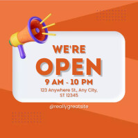 We Are Open Instagram Post Template | PosterMyWall