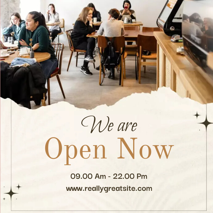 We Are Open Instagram Post Template | PosterMyWall