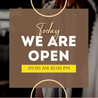 We Are Open Instagram Post Template | PosterMyWall