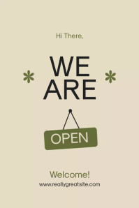 We Are Open Instagram Post Template | PosterMyWall