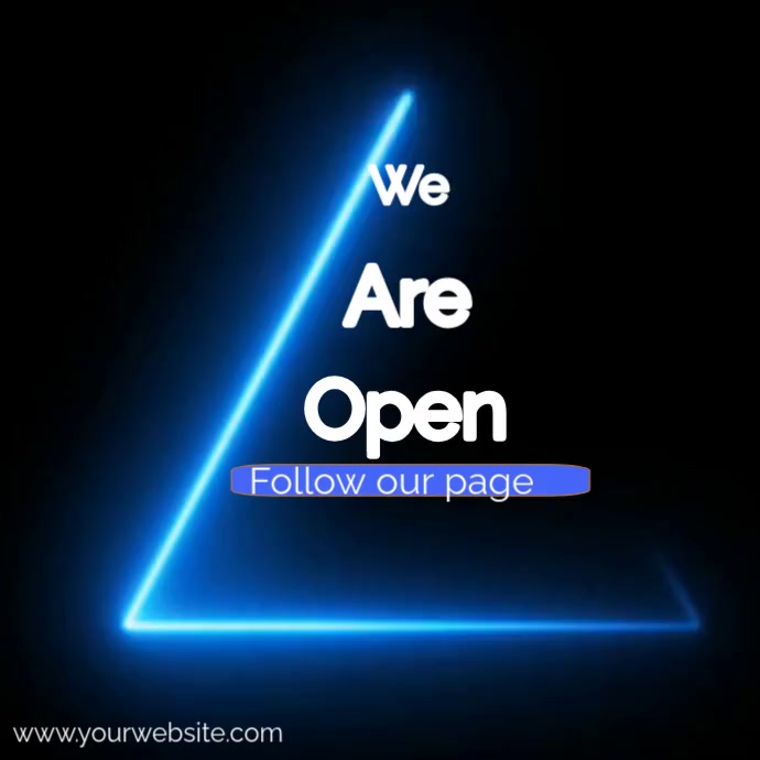 We Are Open Instagram Reels Intro Design Temp Template | PosterMyWall