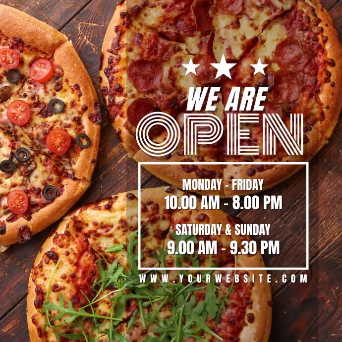 We Are Open Notice Template | PosterMyWall