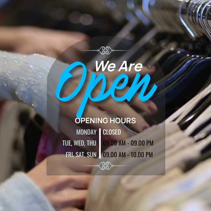 We Are Open Notice Template | PosterMyWall