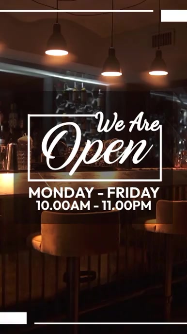 We Are Open Notice Template | PosterMyWall