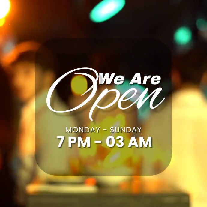 We Are Open Notice Template | PosterMyWall