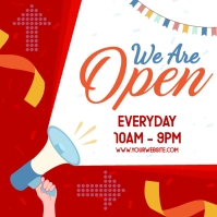 we are open Template | PosterMyWall