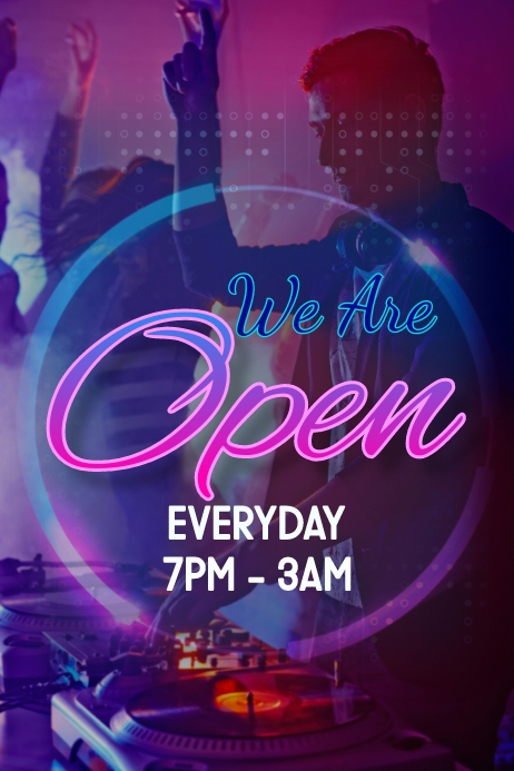 We Are Open Notice Template | PosterMyWall