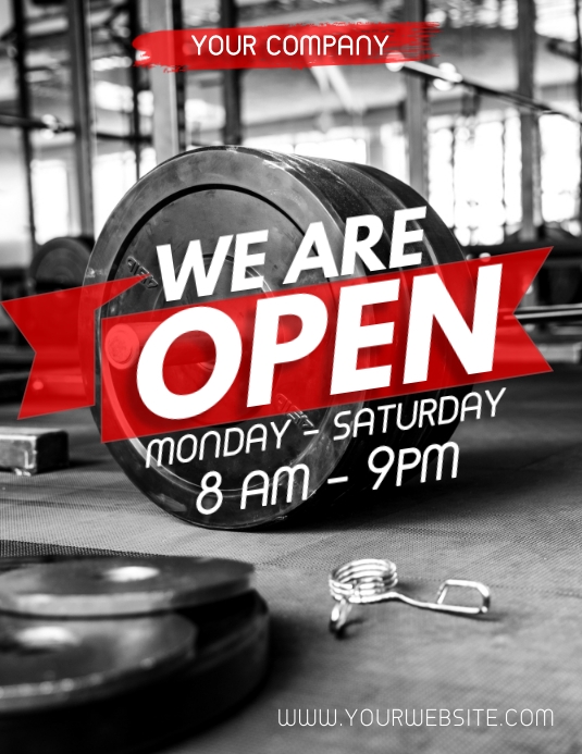 We Are Open Notice Template | PosterMyWall