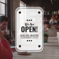 WE ARE OPEN TEMPLATE | PosterMyWall