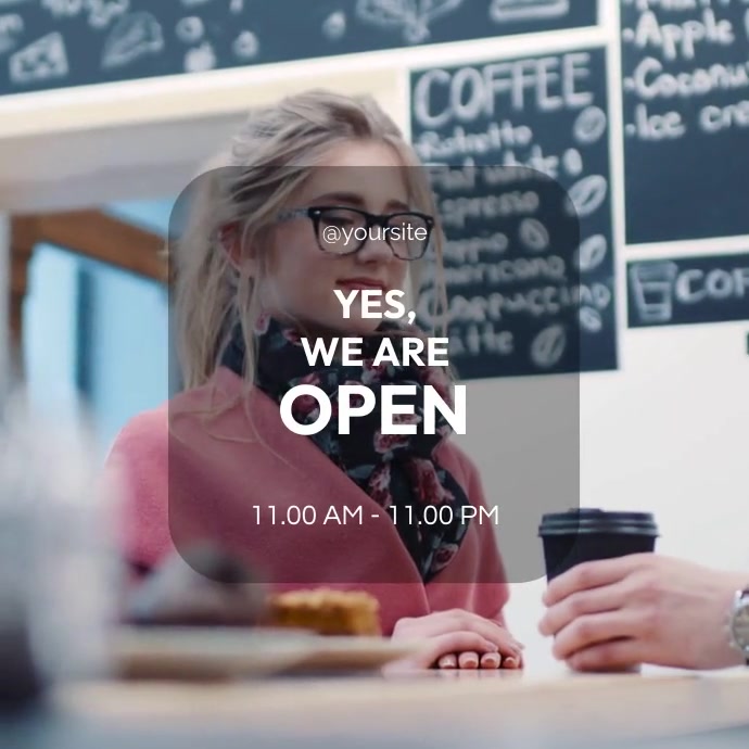 we are open notice Template | PosterMyWall