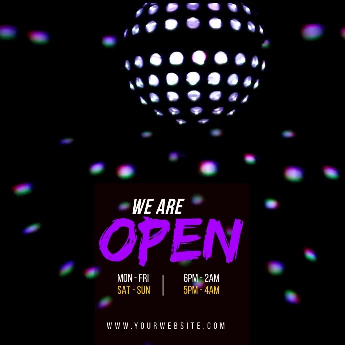 We Are Open Notice Template | PosterMyWall