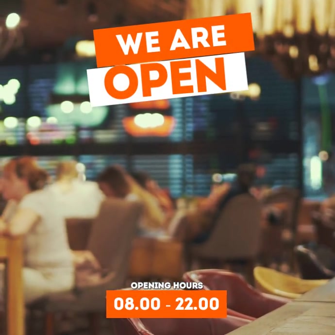 We Are Open Notice Template | PosterMyWall