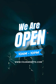 We Are Open Notice Template | PosterMyWall