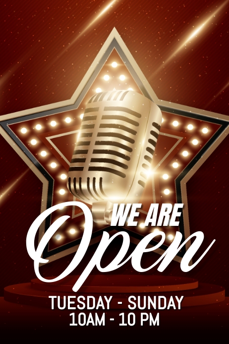 Plantilla de We Are Open Notice | PosterMyWall