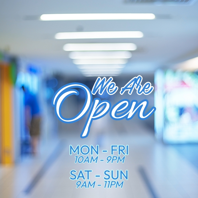 Copy of We Are Open Notice | PosterMyWall