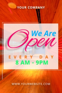 We Are Open Notice Template | PosterMyWall