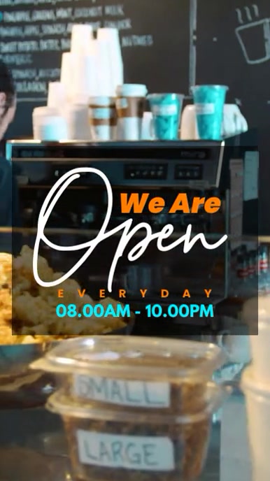 We Are Open Notice Template | PosterMyWall