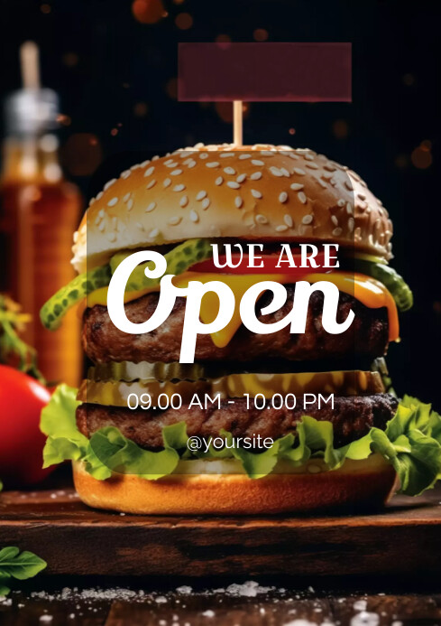 we are open notice Template | PosterMyWall