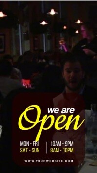 We Are Open Notice Template | PosterMyWall