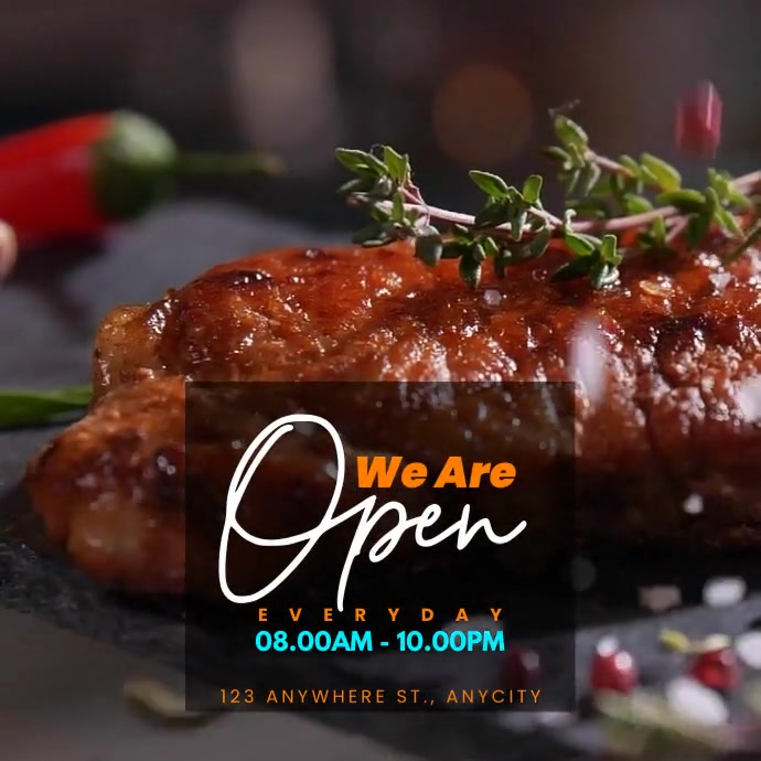 We Are Open Notice Template | PosterMyWall