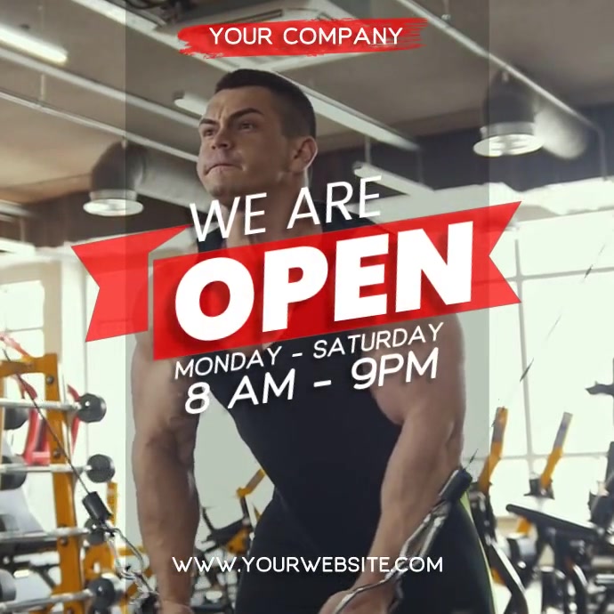 We Are Open Notice Template | PosterMyWall