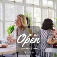 We Are Open notice Template | PosterMyWall