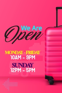 We Are Open Notice Template | PosterMyWall