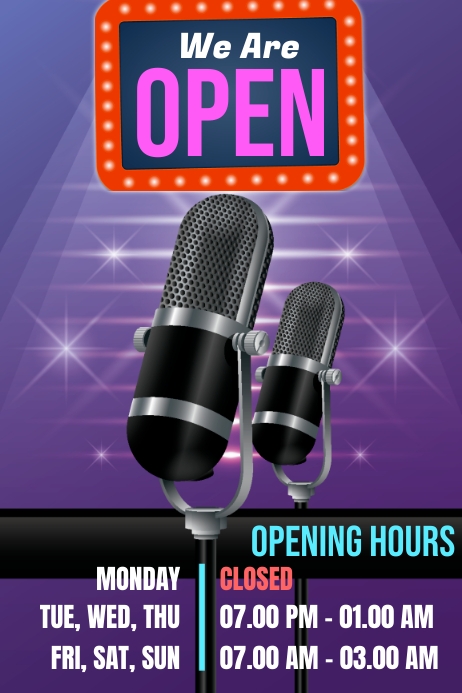 We Are Open Notice Template | PosterMyWall