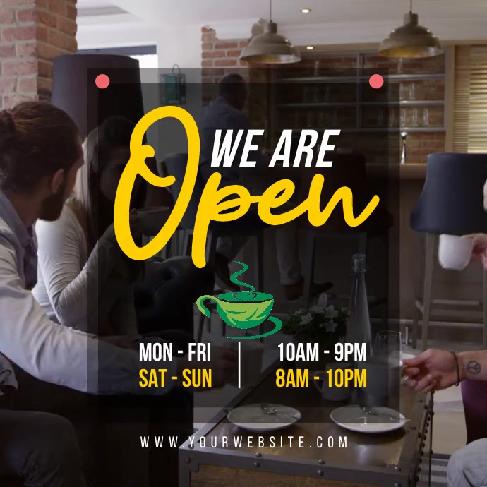 Copy of We Are Open Notice | PosterMyWall