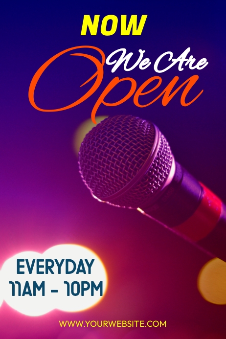 We Are Open Notice Template | PosterMyWall