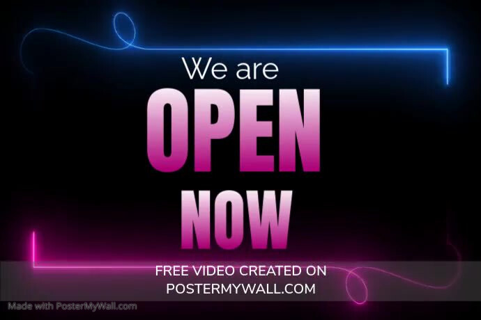 Plantilla de we are open now | PosterMyWall