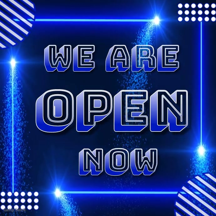 WE ARE OPEN NOW Template | PosterMyWall