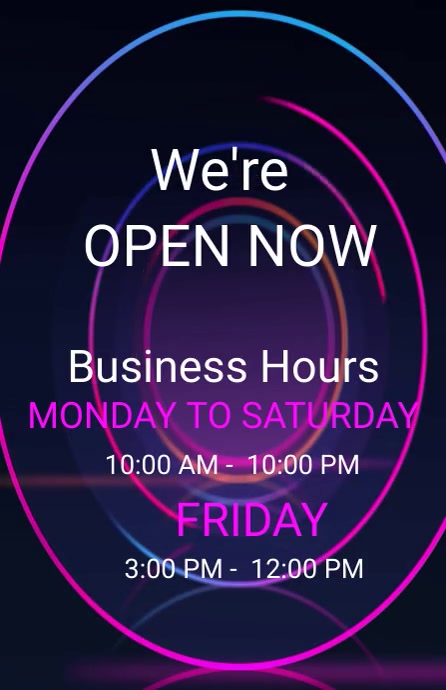 Copy of We are Open Now Digital Sign | PosterMyWall