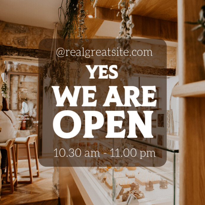 we are open now open Template | PosterMyWall