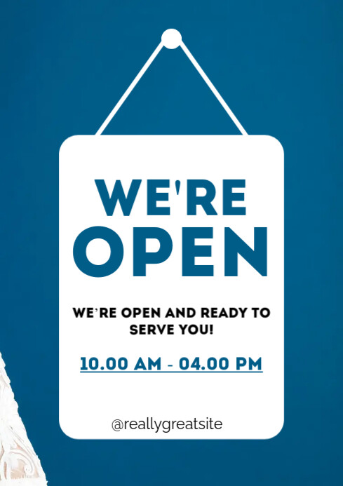 We are open now template | PosterMyWall